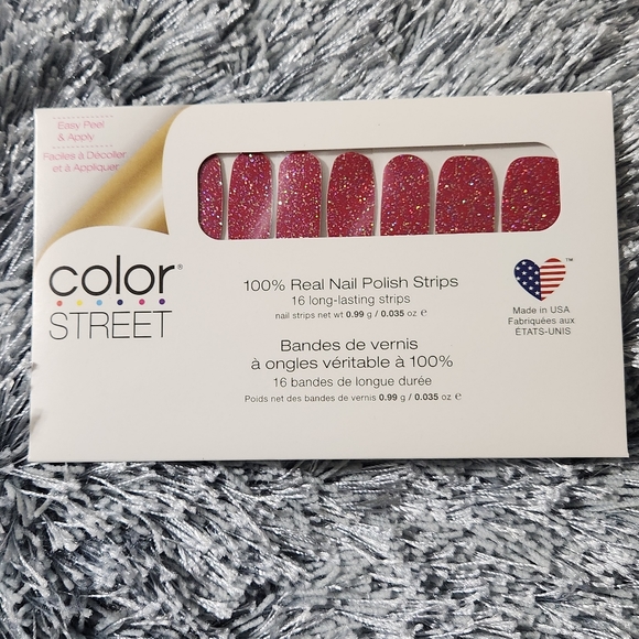 Color Street | Makeup | Color Street Red With Multicolor Glitter Chile ...